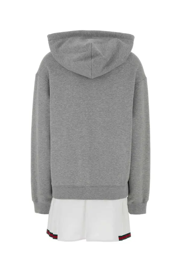 Gucci Grey Cotton Sweatshirt Dress