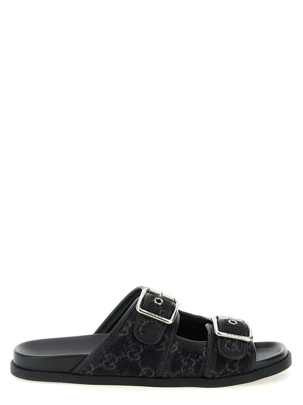 Gucci Gg Denim Slides