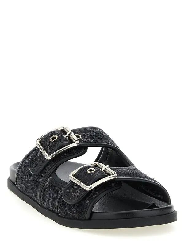 Gucci Gg Denim Slides