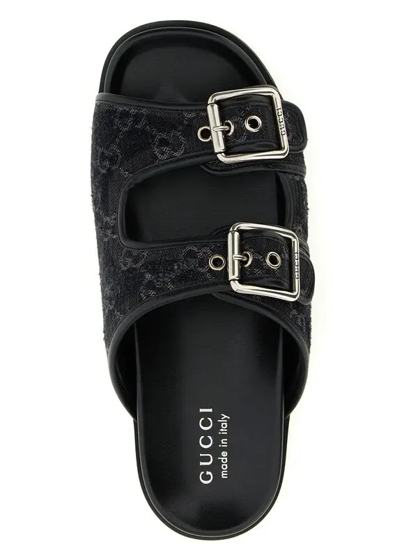 Gucci Gg Denim Slides