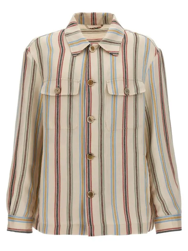 Etro Striped Overshirt - Multicolor