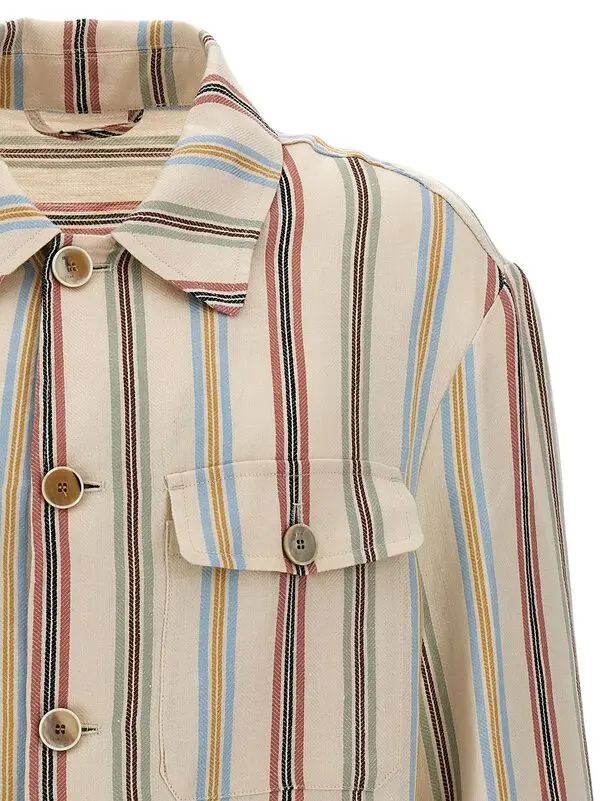 Etro Striped Overshirt - Multicolor