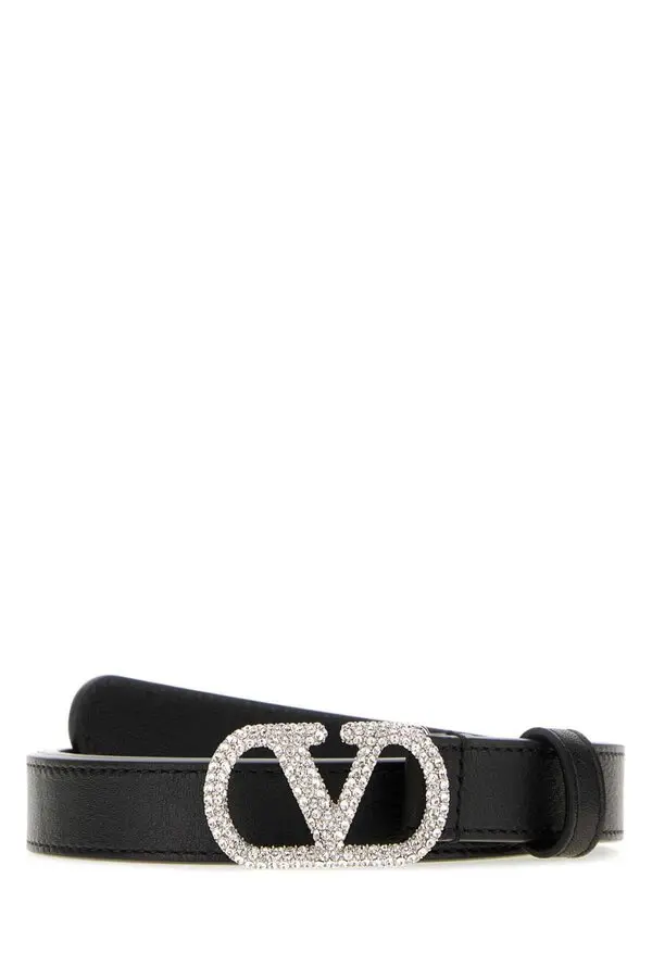 Valentino Garavani Leather Belt - Black
