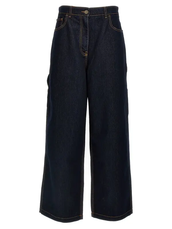 Etro Sparkling Effect Denim Jeans - Blue