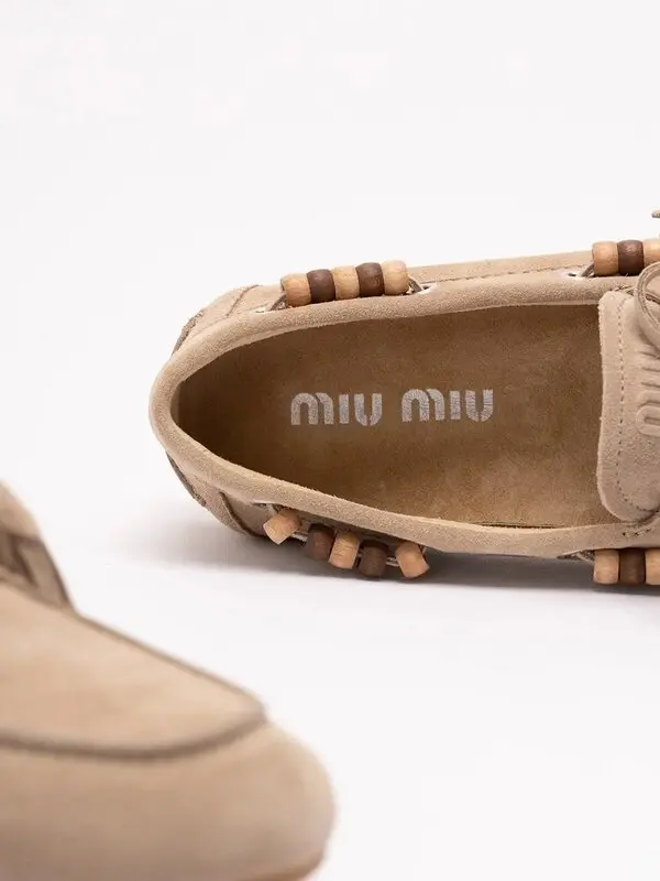 Miu Miu Suede Tassel Loafers