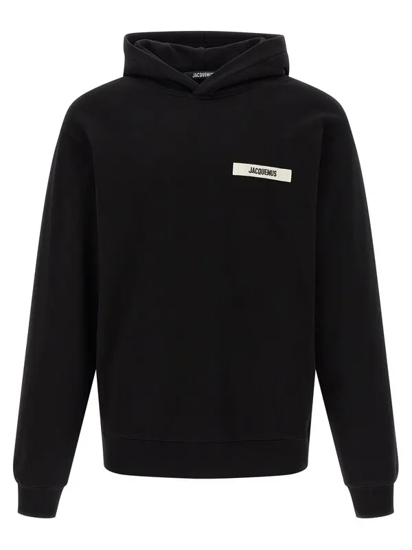 Jacquemus Le Hoodie Gros-grain' Hoodie - Black