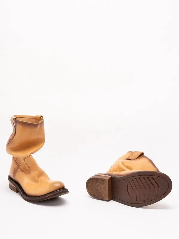 Miu Miu Foule Leather Booties - Multicolor
