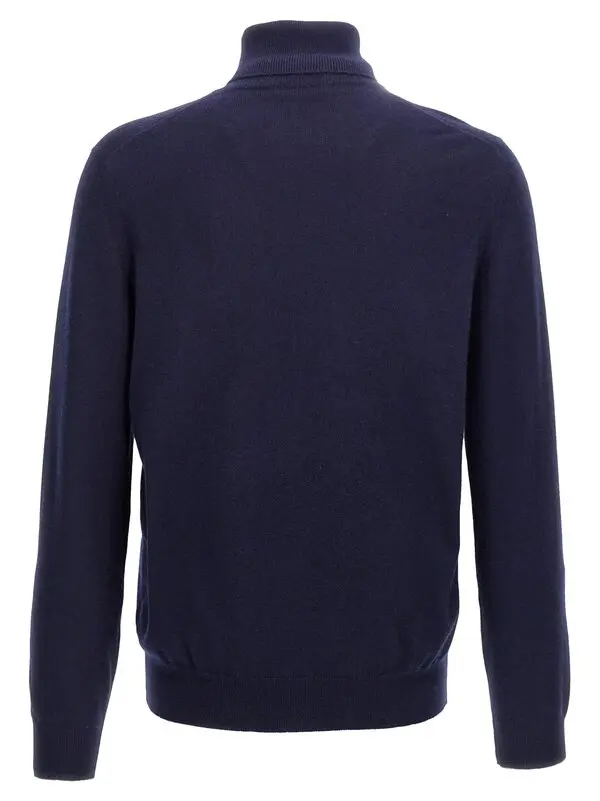 Brunello Cucinelli Cashmere Turtleneck Sweater - Blue