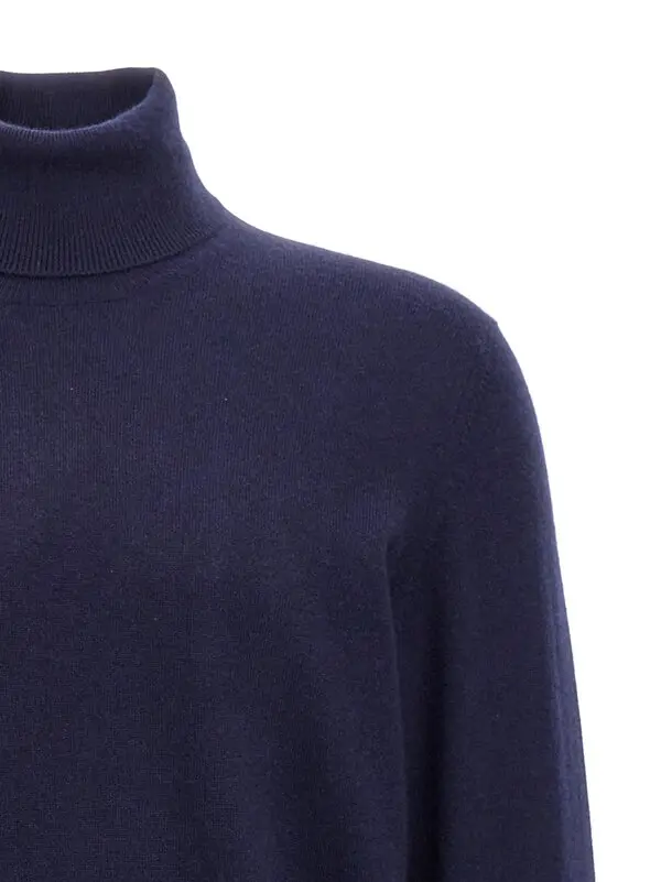 Brunello Cucinelli Cashmere Turtleneck Sweater - Blue