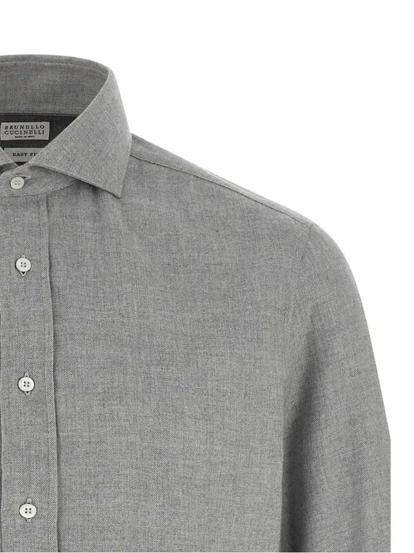 Brunello Cucinelli Cotton Shirt - Gray