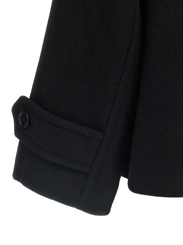 Chloé Double-breasted Wool Coat - Black