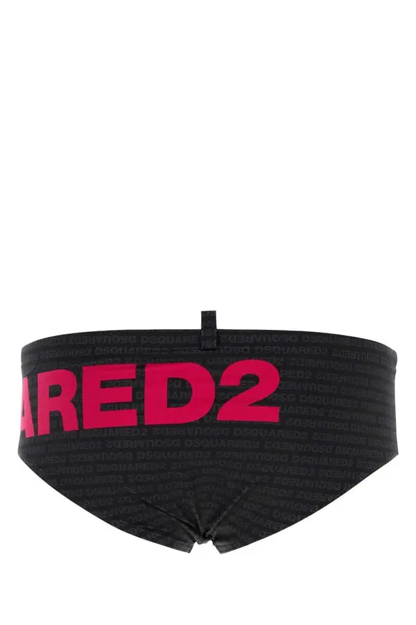 Dsquared2 Printed Stretch Nylon Swimming Brief