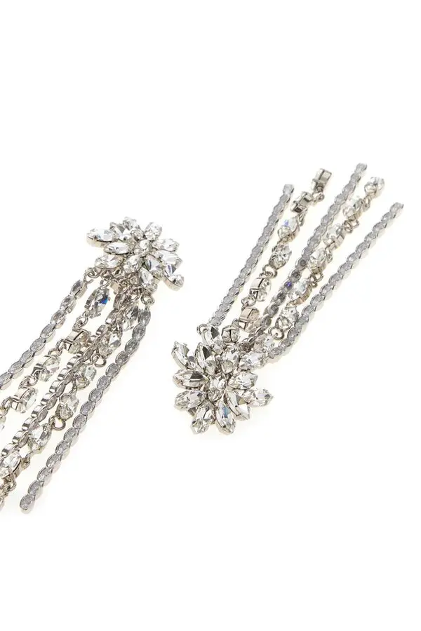Alessandra Rich Embellished Metal Earrings