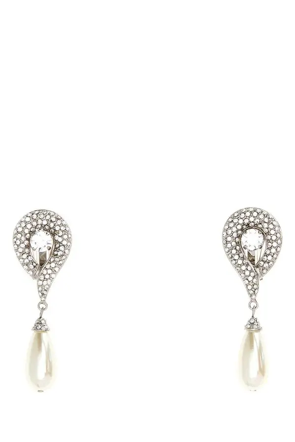 Alessandra Rich Metal Earrings - Silver