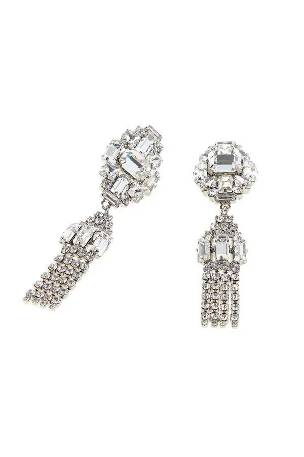 Alessandra Rich Embellished Metal Earrings