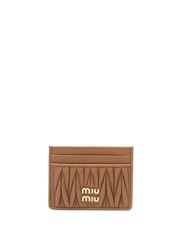 Miu Miu Matelassé Leather Card Holder
