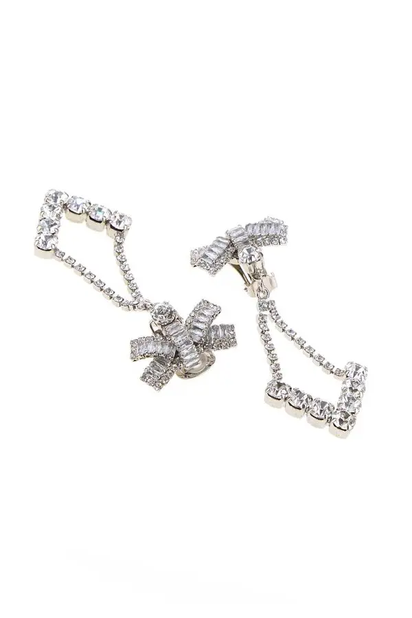 Alessandra Rich Embellished Metal Earrings