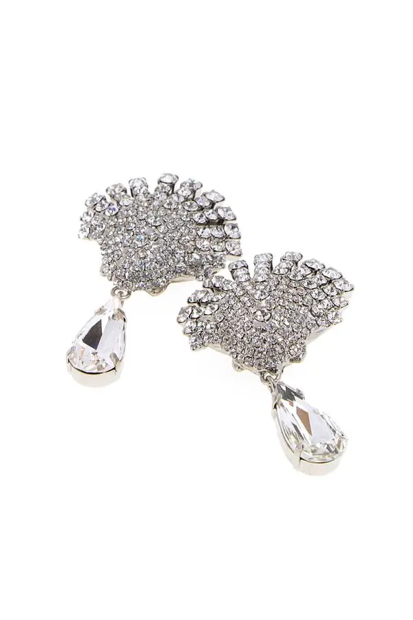 Alessandra Rich Embellished Metal Earrings