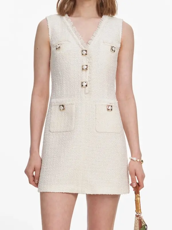 SELF-PORTRAIT Boucle Mini Dress