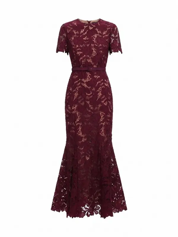 SELF-PORTRAIT Lace Midi Dress