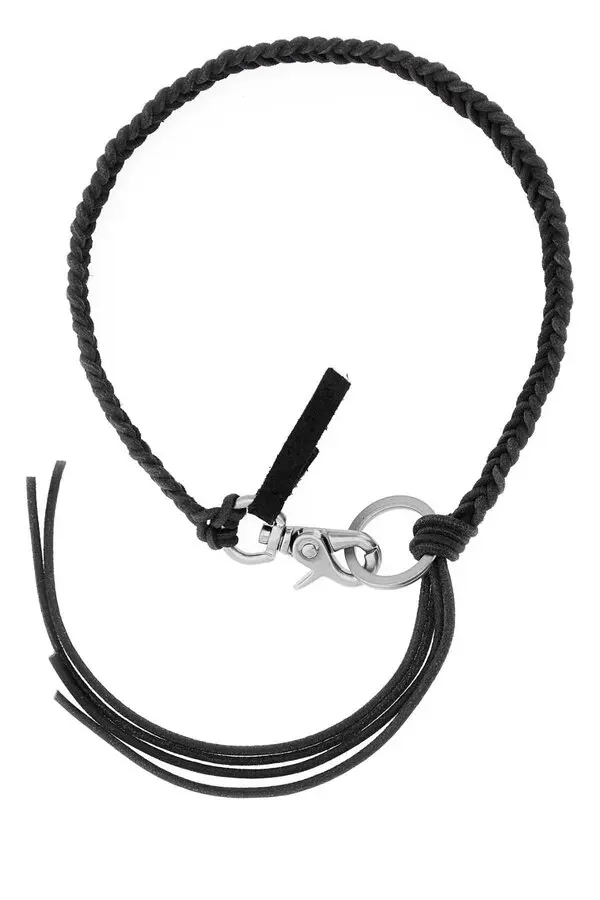 Our Legacy Leather Ladon Necklace - Black