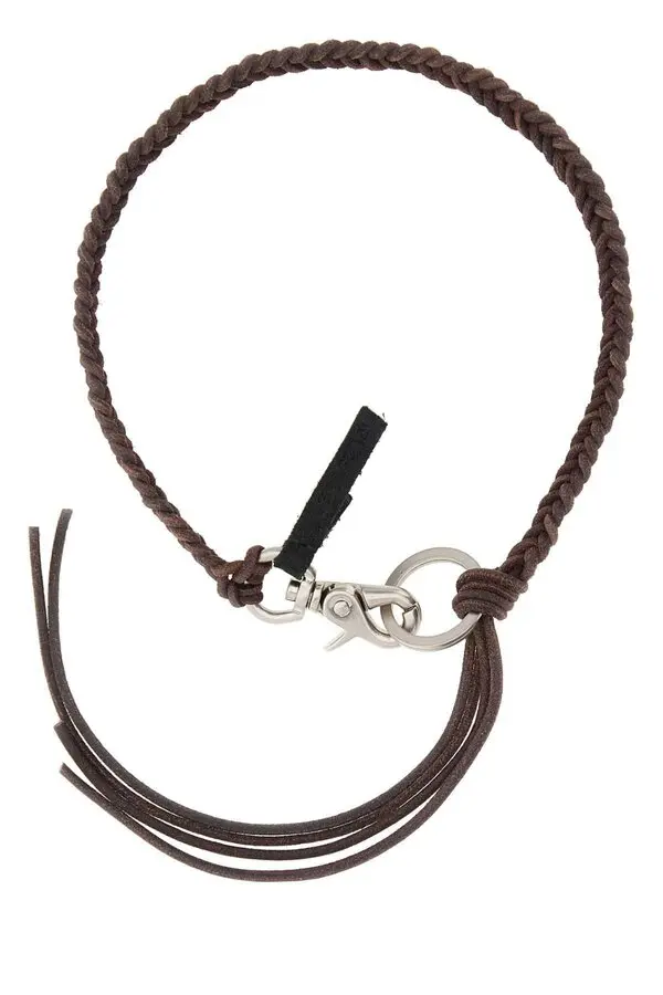 Our Legacy Chocolate Leather Ladon Necklace - Brown