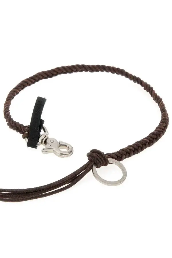 Our Legacy Chocolate Leather Ladon Necklace