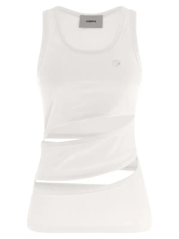 Coperni Spiral' Tank Top - White