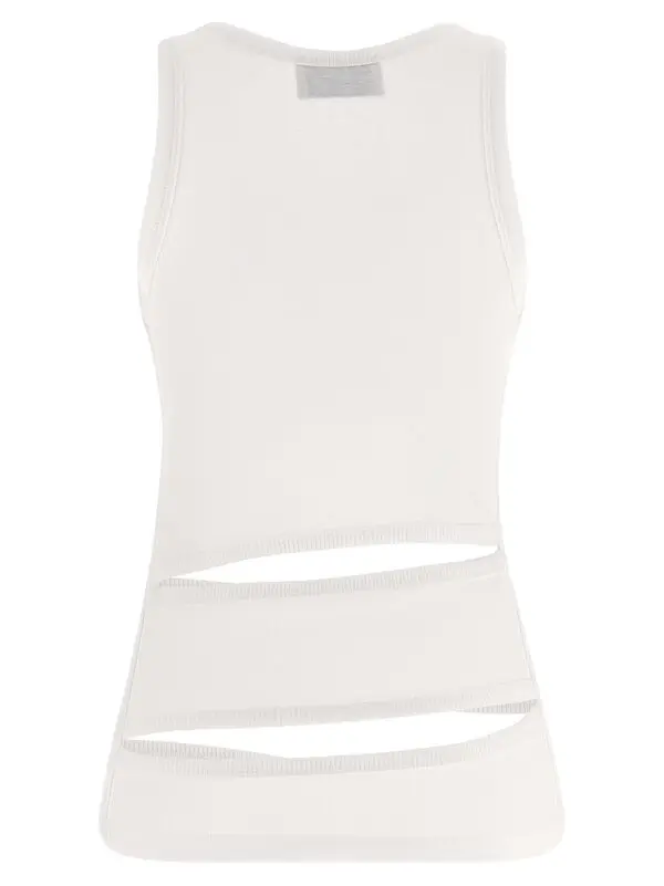 Coperni Spiral Tank Top - White