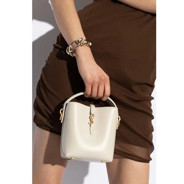 Saint Laurent Le 37 Mini Shoulder Bag - White