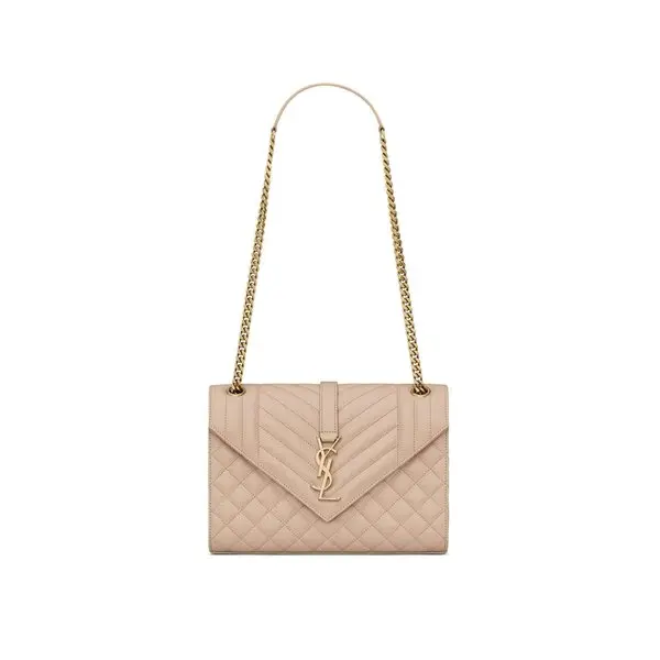 Saint Laurent Envelope Medium Bag - Cream