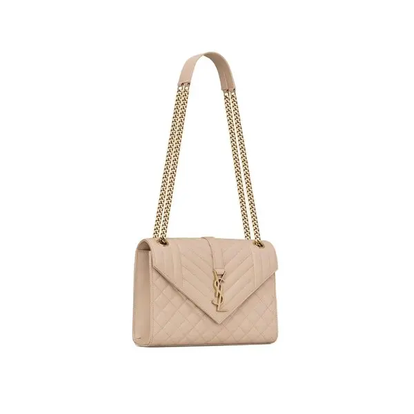 Saint Laurent Envelope Medium Bag - Cream