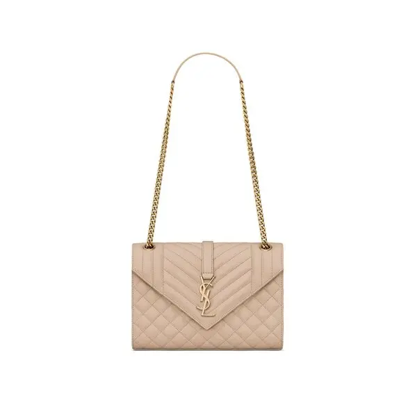Saint Laurent Envelope Medium Bag - Cream