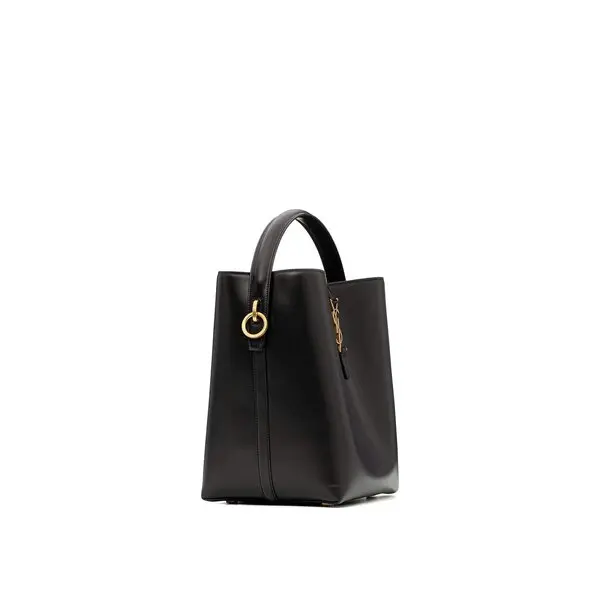 Saint Laurent Le 37 Small Leather Bucket Bag - Black
