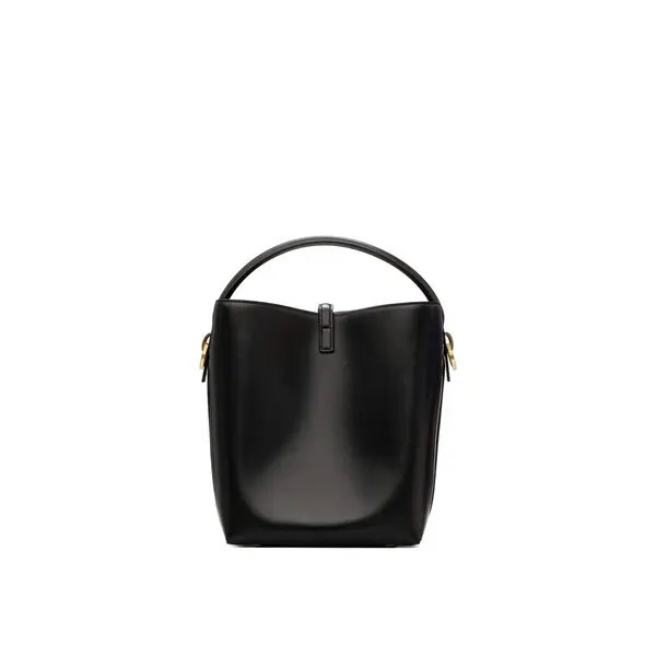 Saint Laurent Le 37 Small Leather Bucket Bag - Black
