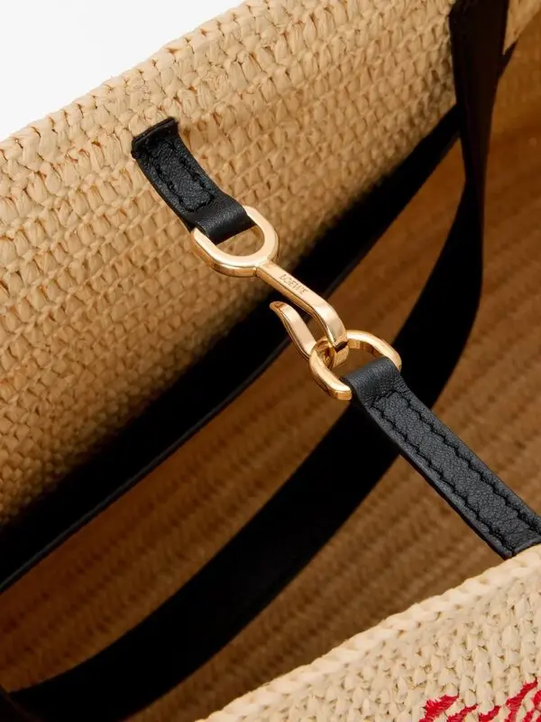 Loewe Verano` Extra Large Raffia Tote