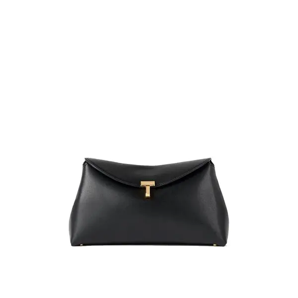 TOTEME T-lock Leather Clutch Bag