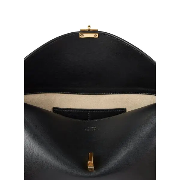 TOTEME T-lock Leather Clutch Bag