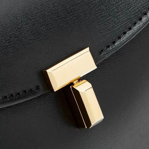 TOTEME T-lock Leather Clutch Bag