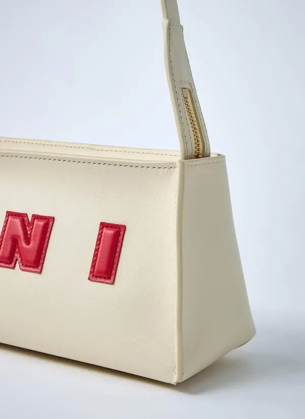 Marni Leather Baguette Museum Shoulder Bag