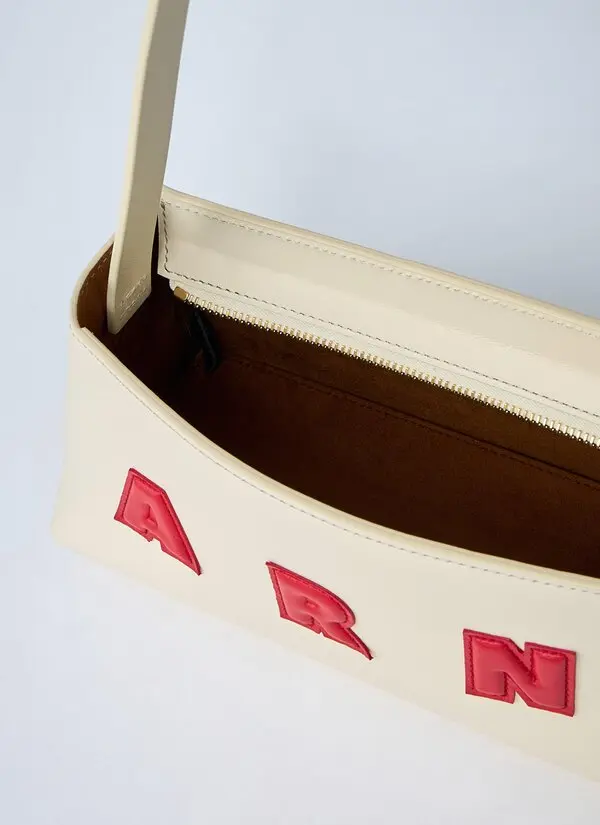 Marni Leather Baguette Museum Shoulder Bag