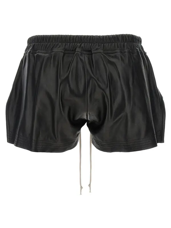 Rick Owens Leather Fog Boxers Shorts
