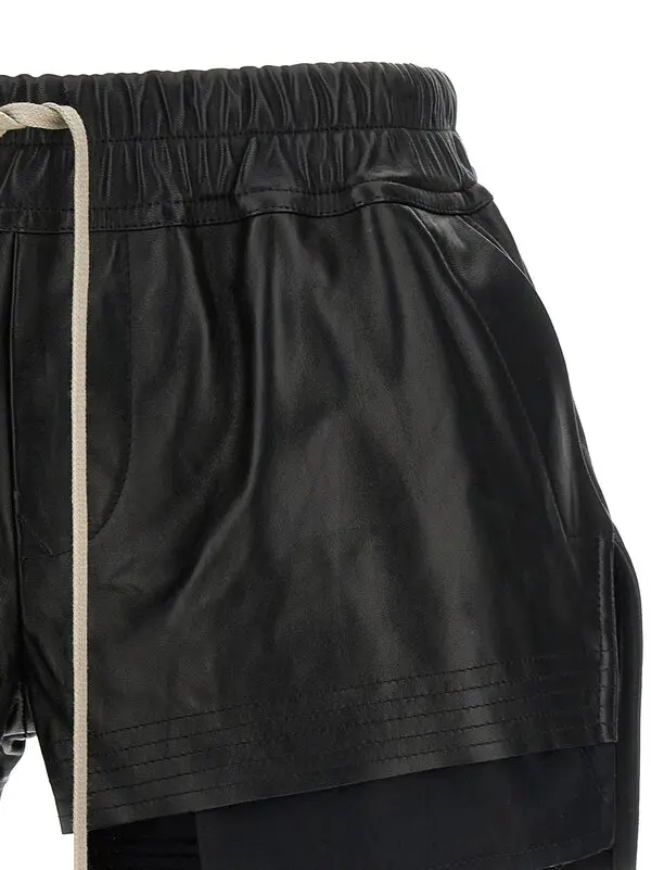 Rick Owens Leather Fog Boxers Shorts