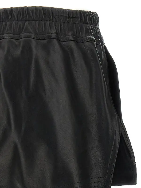 Rick Owens Leather Fog Boxers Shorts