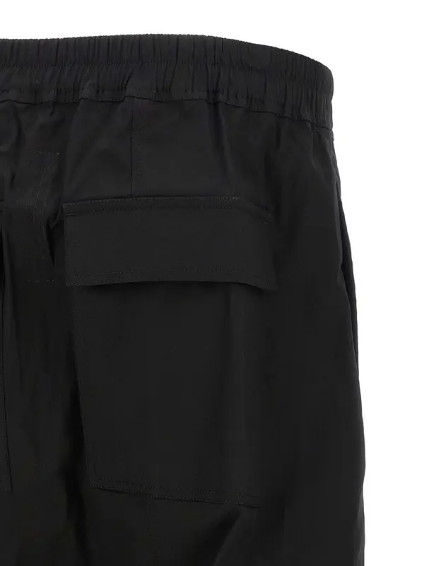Rick Owens Cotton Poplin Bermuda Shorts - Black