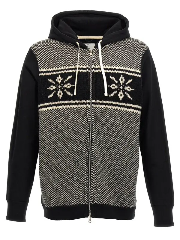 Junya Watanabe Jacquard Insert Hoodie - Multicolor