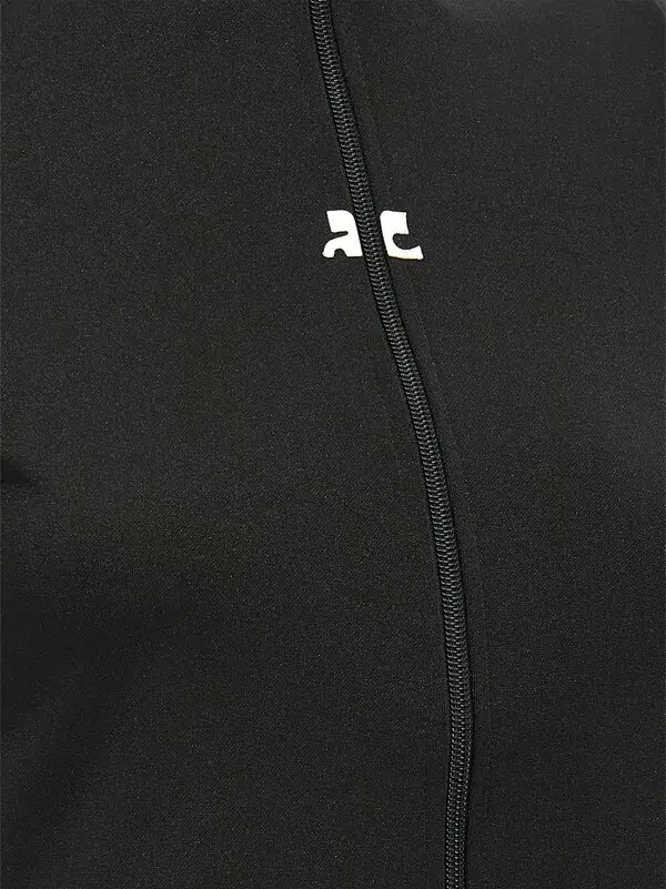 COURREGES Interlock Zipped Top - Black