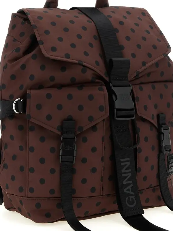 GANNI Polka Dot Re-tech Backpack
