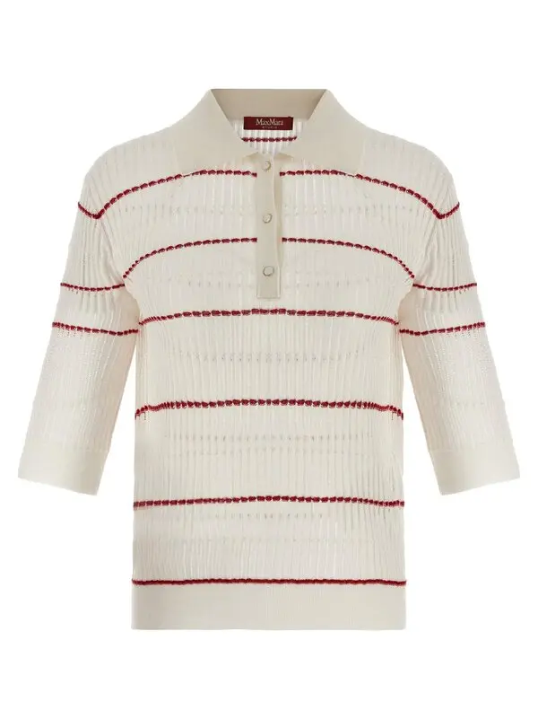 Max Mara Mstgallo' Polo Shirt - White