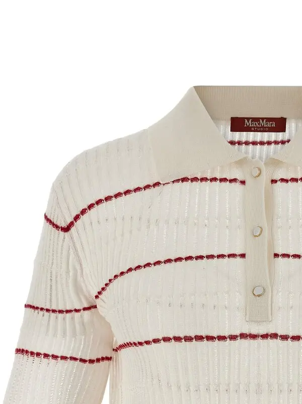 Max Mara Mstgallo' Polo Shirt - White
